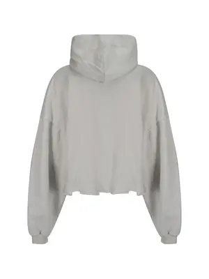 Balenciaga Loop Sports Icon Destroyed Cropped Hoodie