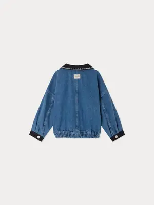 Bonpoint Embellished Cherry Denim Jacket