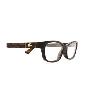Gucci Double-g Tortoiseshell-effect Eyeglasses