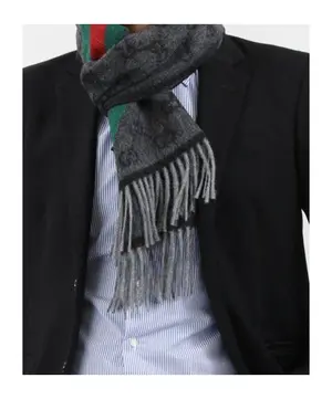 Gucci Wool Tassel Scarf