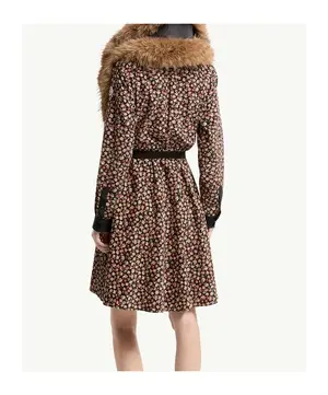 Moncler Textured Fur Bib