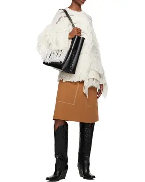 Stella McCartney Frayme Logo Charm Tote Bag