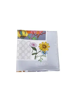 Gucci Floral Printed Scarf - Multicolor