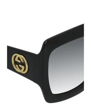 Gucci Square Frame Sunglasses With Logo Detail