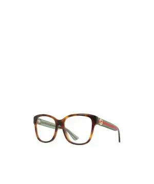 Gucci Square Frame Glasses - Brown