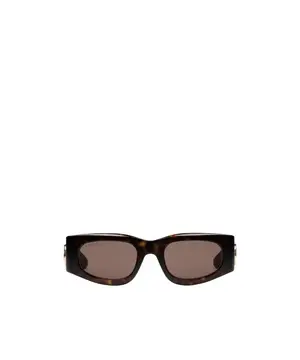 Gucci Rectangle Frame Sunglasses - Brown