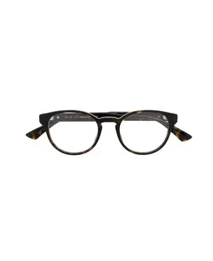 Gucci Round Frame Eyeglasses - Black