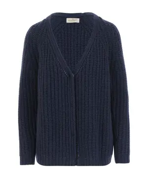Bruno Manetti Ribbed Cardigan