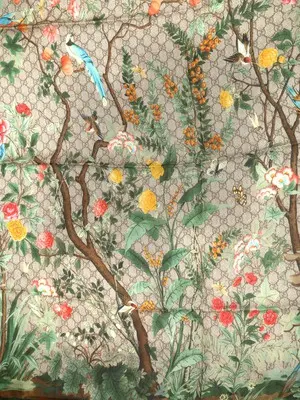 Gucci Floral Printed Scarf