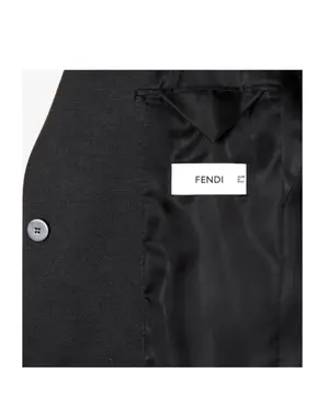 Fendi Kid Mohair Single-breasted Jacket