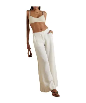 Lisa Marie Fernandez Woven Wide-leg Pants
