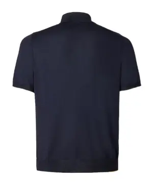 Fendi Navy Wool Polo Shirt