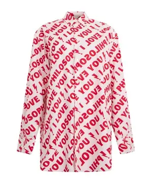 Philosophy Di Lorenzo Serafini Allover Logo Print Shirt