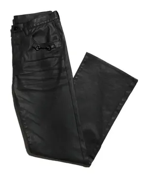 Gucci Flared Coated Cotton Twill Denim Pants