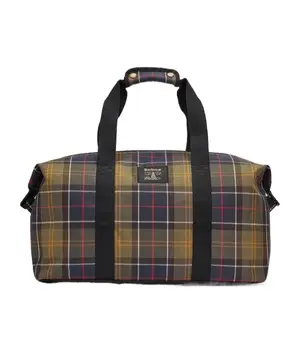 Barbour Checked Carry All Bag - Black