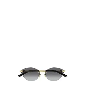 Gucci Irregular Frame Sunglasses - Gold