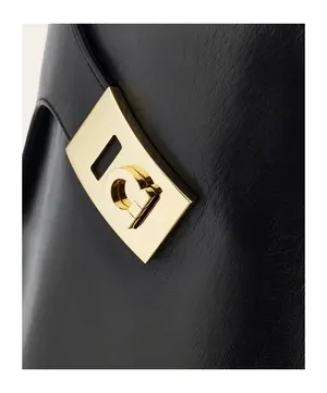 FERRAGAMO Knee High Buckled Boots - Black