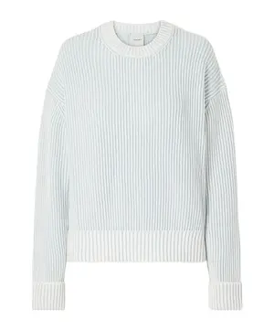 Varley Striped Crewneck Knit Sweater