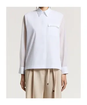 Peserico Long-sleeved Sheer Shirt