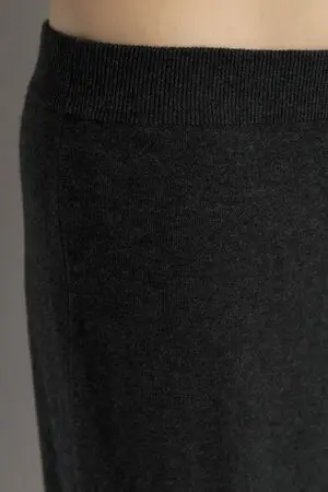 LISA YANG Knitted Maxi Skirt - Grey