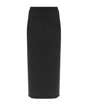 LISA YANG Knitted Maxi Skirt - Grey
