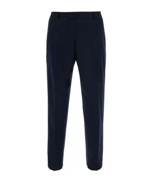 LOW BRAND Casual Trousers With Belt Loops - Blue