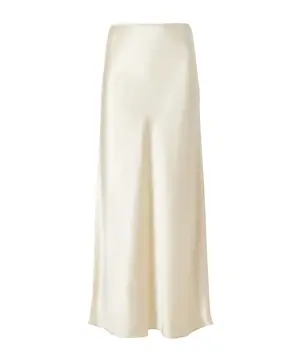 JOSEPH Cream Satin Maxi Skirt