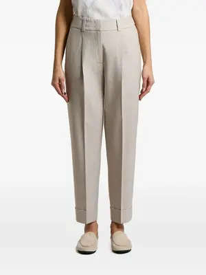 Peserico Pleated Turn-up Trousers