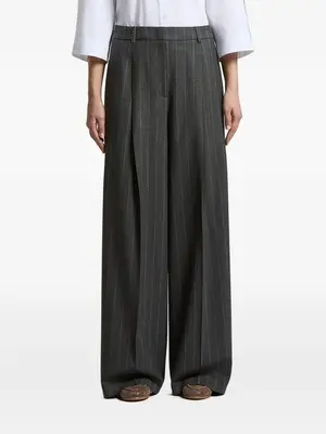 Peserico Striped Pleated Trousers