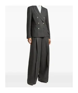 Peserico Striped Pleated Trousers