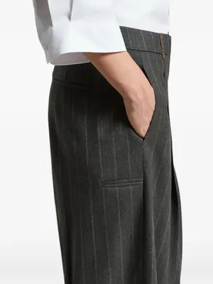 Peserico Striped Pleated Trousers