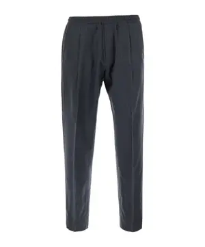 LOW BRAND Elastic-waist Casual Trousers - Grey