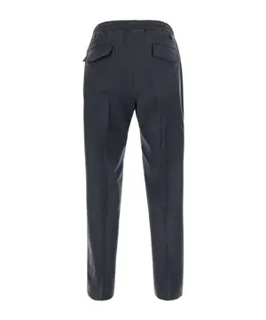 LOW BRAND Elastic-waist Casual Trousers