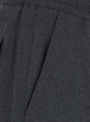 LOW BRAND Elastic-waist Casual Trousers