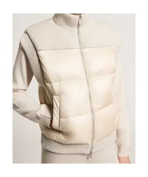 Peserico Quilted Panelled Gilet