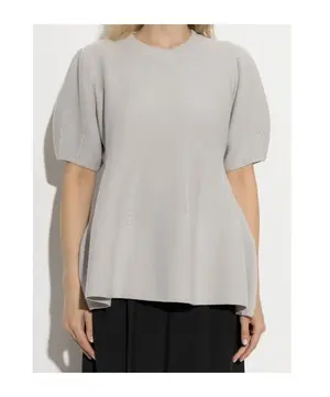 LISA YANG Mella Short-sleeve Knitted Top