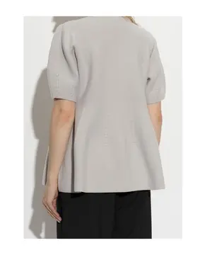 LISA YANG Mella Short-sleeve Knitted Top