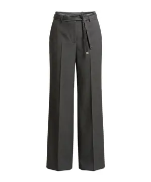 Peserico Belted Wide-leg Tailored Pants