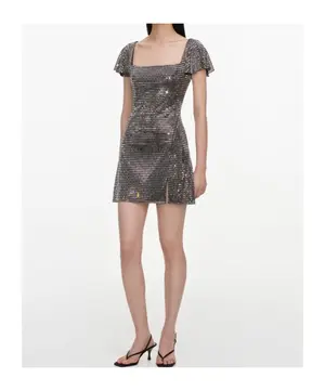 SELF-PORTRAIT Embellished Mini Dress