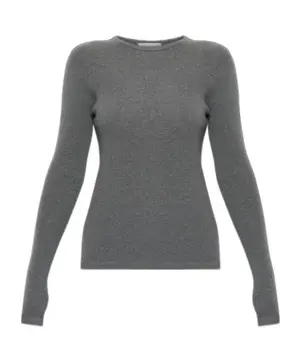 LISA YANG Vivian Long Sleeve Top - Grey