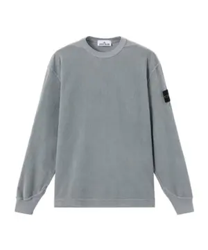 Stone Island Comfort-fit Crewneck Sweatshirt With Shoulder Inserts