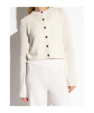 LISA YANG Felicia Ribbed Button Cardigan