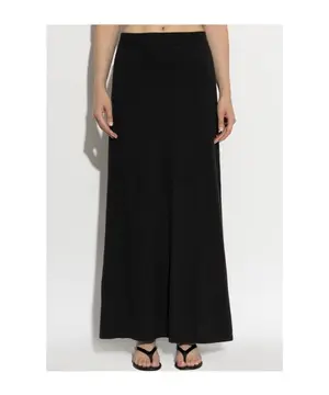 LISA YANG Adrienne Knitted Maxi Skirt - Black