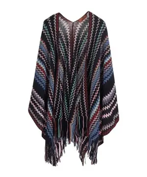 MISSONI V-neck Long-sleeve Knit Wrap