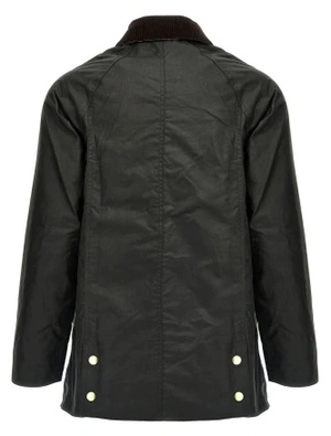Barbour Modern Beadnell Collared Jacket With Corduroy Collar And Vented Back - Green