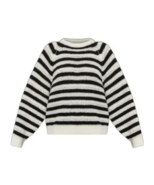 LISA YANG Reni Striped Knitted Sweater