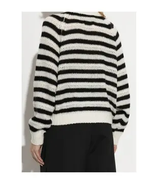 LISA YANG Reni Striped Knitted Sweater