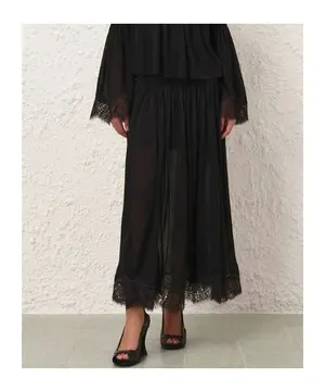 Zimmermann Valiant Lace-trim Maxi Skirt