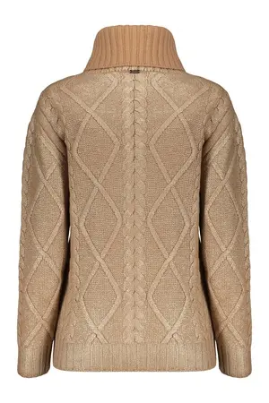 Herno Cable-knit Turtleneck Sweater