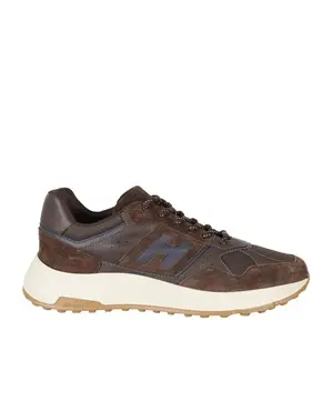 Hogan Round Toe Lace-up Sneakers